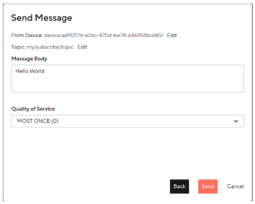 Send a test message – u-blox Services